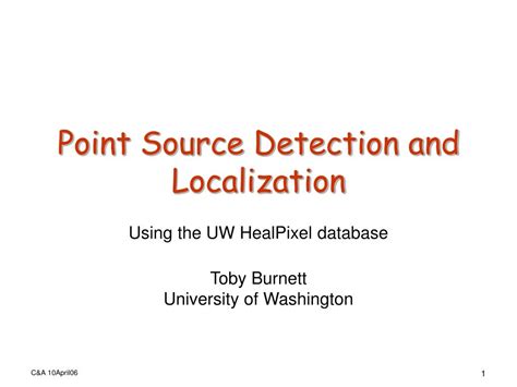 Ppt Point Source Detection And Localization Powerpoint Presentation