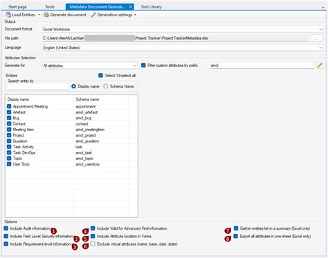 metadata document generator
