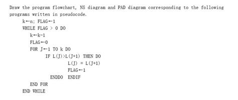[solved] draw the program flowchart ns diagram an solutioninn