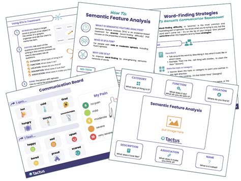 Semantic Feature Analysis Sfa For Anomia In Aphasia How To Guide