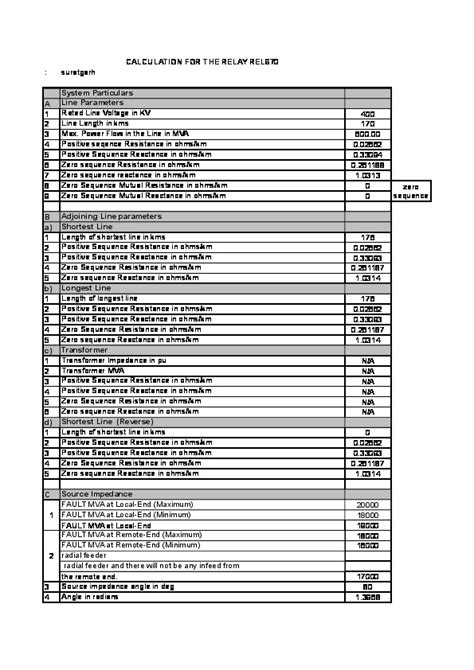 Distance Relay Settings Pdfcoffee Com