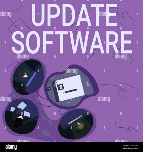 text showing inspiration update software internet concept replacing