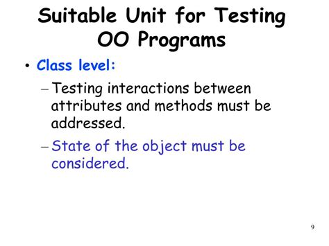 Ppt Testing Object Oriented Programs Powerpoint Presentation Free