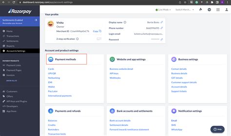 About Payment Methods Razorpay Docs