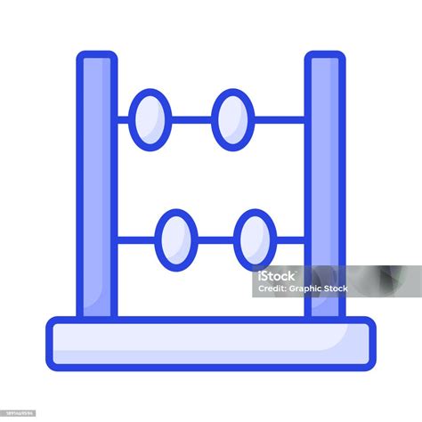 Primary Counting Education Amazing Vector Of Abacus Mathematical Calculating Frame Stock