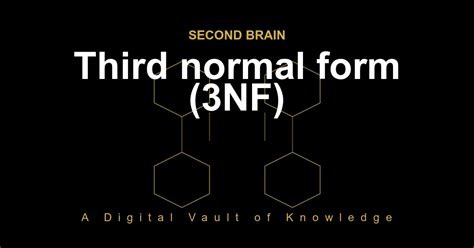 Third Normal Form 3nf