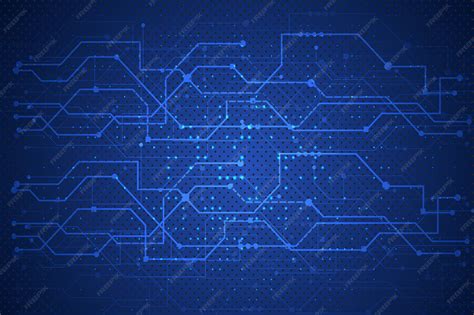 Premium Vector Abstract Blue Technology Background