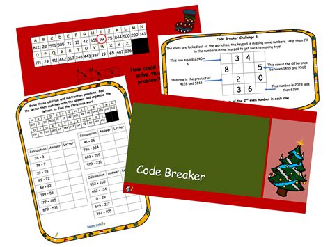 Crack Christmas Maths Code Addition And Subtraction Fun