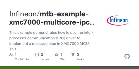 Github Infineonmtb Example Xmc7000 Multicore Ipc Pipes This Example