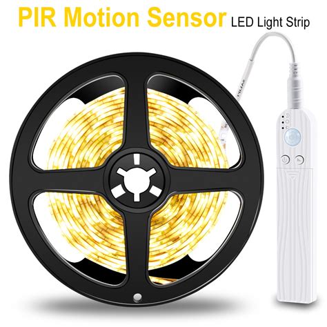 손 스위프 스마트 자동 켜기끄기 Led 캐비닛 조명 Pir 모션 센서 Led 스트립 램프 1m 2m 3m 주방 침실 장식
