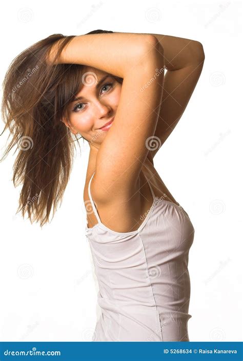 Young charming woman stock photo. Image of dress, carefree - 5268634