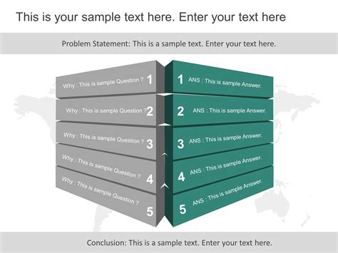 5 Why Analysis 3d Powerpoint Template