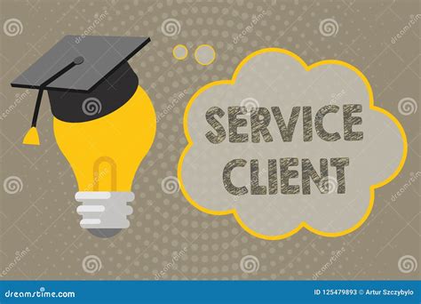 Handwriting Text Writing Service Client Concept Meaning Dealing With Customers Satisfaction And