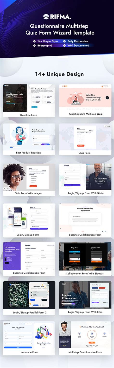 Rifma Questionnaire Multistep Quiz Form Wizard And Registration Form