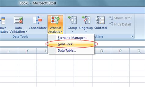 Using Excels What If Analysis Goal Seek Tool