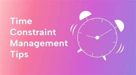 The Ultimate Guide To Time Constraint Management Motion
