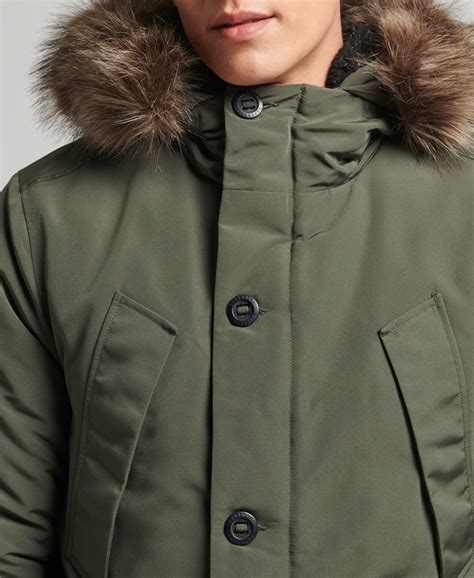 Superdry Hooded Everest Faux Fur Parka Mens Mens Winter Jackets