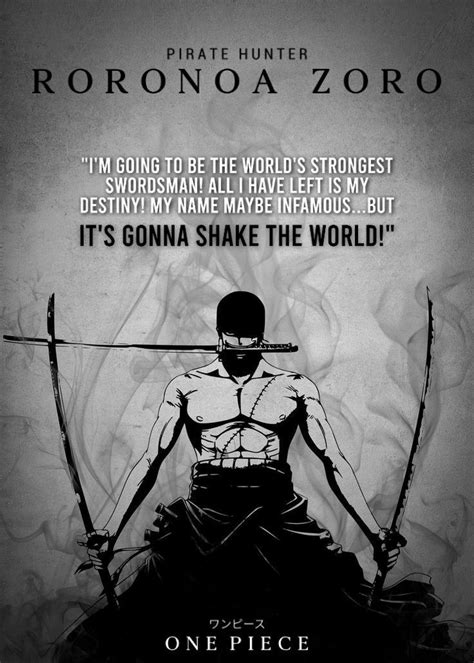 Roronoa Zoro Zorro One Piece Wallpaper Zoro Quotes Wallpaper Zoro Motivational Wallpaper