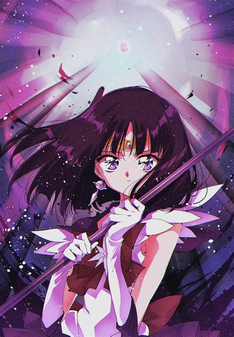 Tomoe Hotaru And Sailor Saturn Bishoujo Senshi Sailor Moon Drawn By