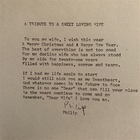 A Tribute To A Sweet Loving Wife Loving Wives Tribute Poems