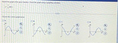 Solved Sketch The Graph Of The Given Function Check The Chegg