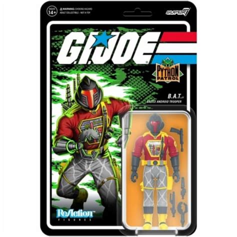Super7 G I Joe Reaction Figures Wave 6 Python Patrol Cobra B A T [collectables] 1 Kroger