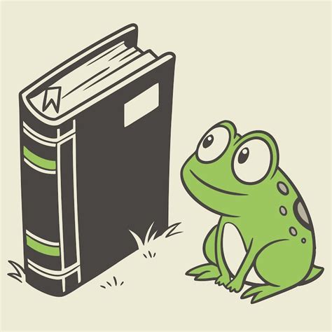 Frog With Book Graphic Images Free Download On Freepik