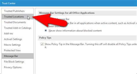How To Disable The Security Warning Message Bar In Microsoft Office