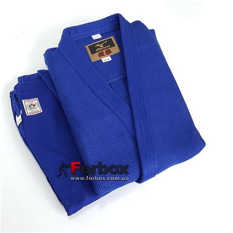 Кимоно для дзюдо Mizuno Yusho с аккредитацией IJF 750гм2 (5A5127, синее ...