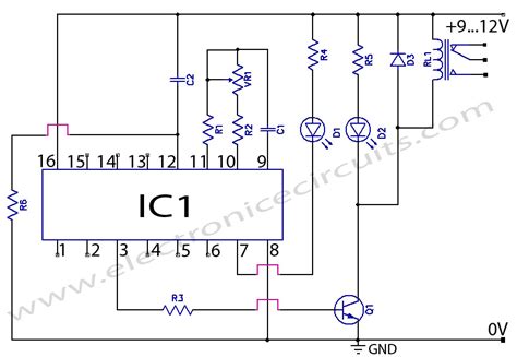 1minute To 2 Hour Timer Circuits Cd4060 Electronic Circuit Collection