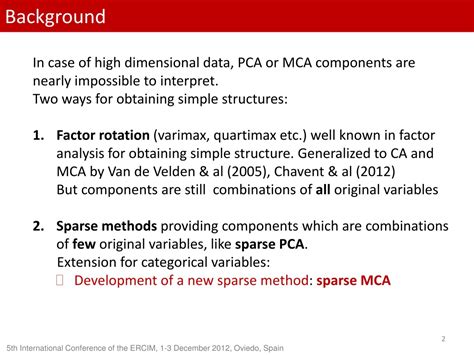 PPT A Generalization Of Sparse PCA To Multiple Correspondence Analysis PowerPoint Presentation