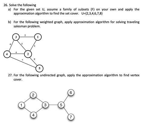 Solved Solve The Following A For The Given Set U Chegg