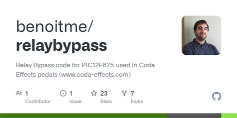 github benoitme relaybypass relay bypass code for pic12f675 used in