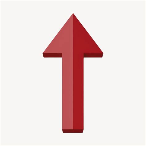 Premium Vector Red Upward Arrow Icon Design