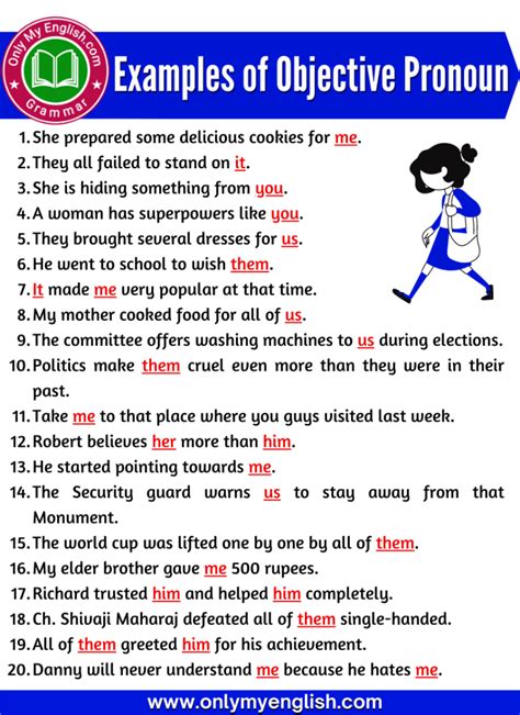 Examples Of Objective Pronoun In Sentences Object Pronouns Pronoun Examples English