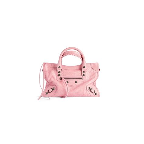 발렌시아가 Balenciaga 여성 르 시티 가방 스몰 빈티지 핑크 Womens Le City Bag Small In Vintage Pink