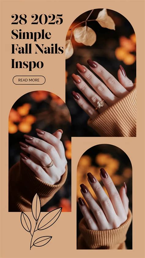 2025 Simple Fall Nails Inspo For Short And Almond Designs