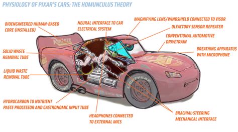 Anatomy Of A Cars Car Cars Movie Anatomy Cars If They Were Human