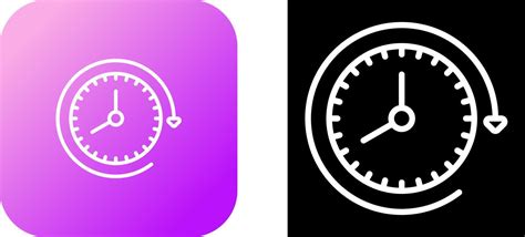 Clock With Arrow Vector Icon Vector Art At Vecteezy