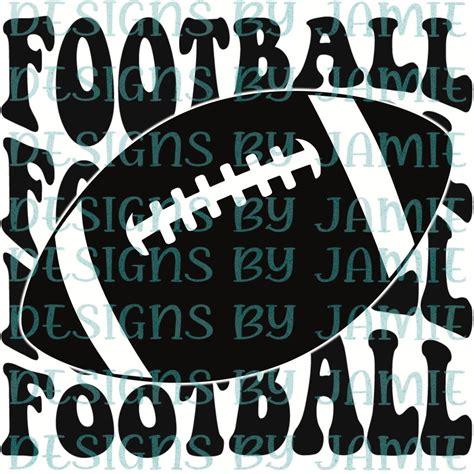 Footballbaseball Wavy Png Etsy