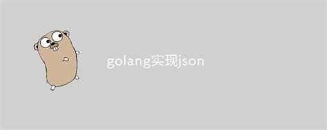Golang Implements Json Golang Php Cn