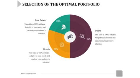 selection of the optimal portfolio template 2 ppt powerpoint