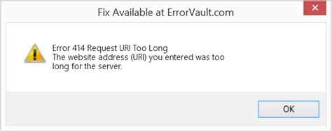 How To Fix Error 414 Request Uri Too Long The Website Address Uri