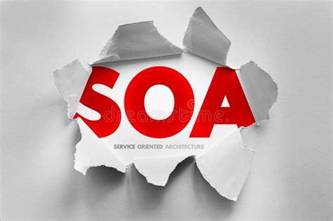 Soa Stands For Service Oriented Architecture Revealed Behind Torn Paper It Is A Software