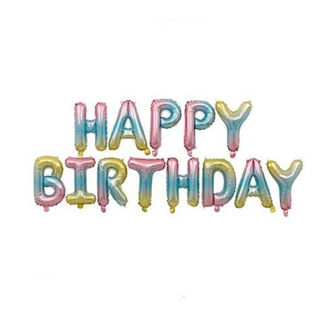 قیمت و خرید بادکنک ریسه فویلی طرح هپی برد دی کد 036 مجموعه 13 عددی