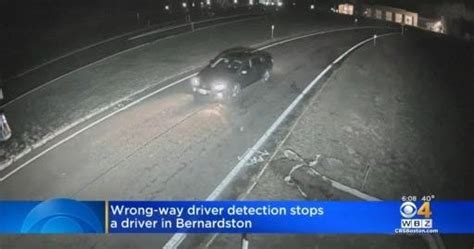 wrong way detection system stops driver in bernardston cbs boston
