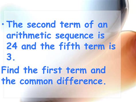 Arithmetic Sequence Ppt