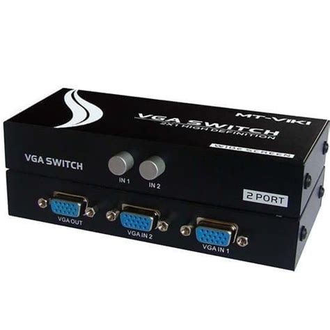 jual vga switch 2 port switcher vga 2 input 1 output shopee indonesia