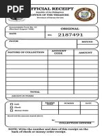Official Receipt Template Philippines Pdf Receipt Payments