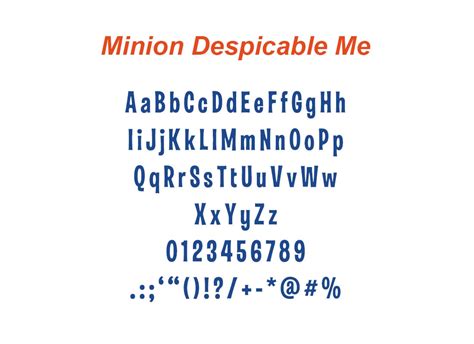 Despicable Me Logo Font